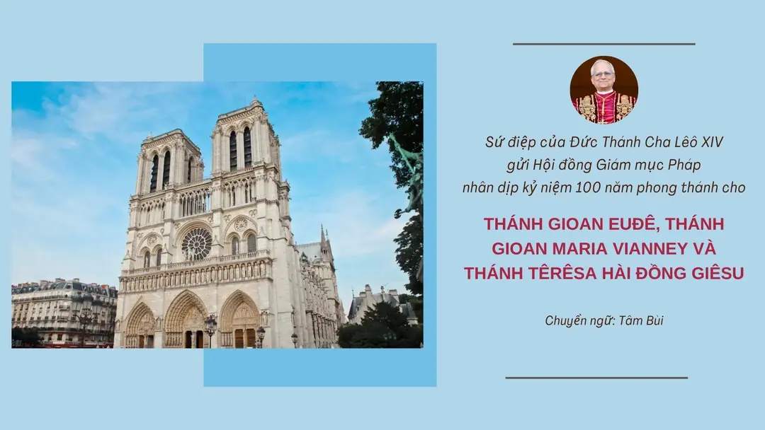 Sứ điệp của Đức Lêô XIV nhân dịp kỷ niệm 100 năm phong thánh cho Thánh ...